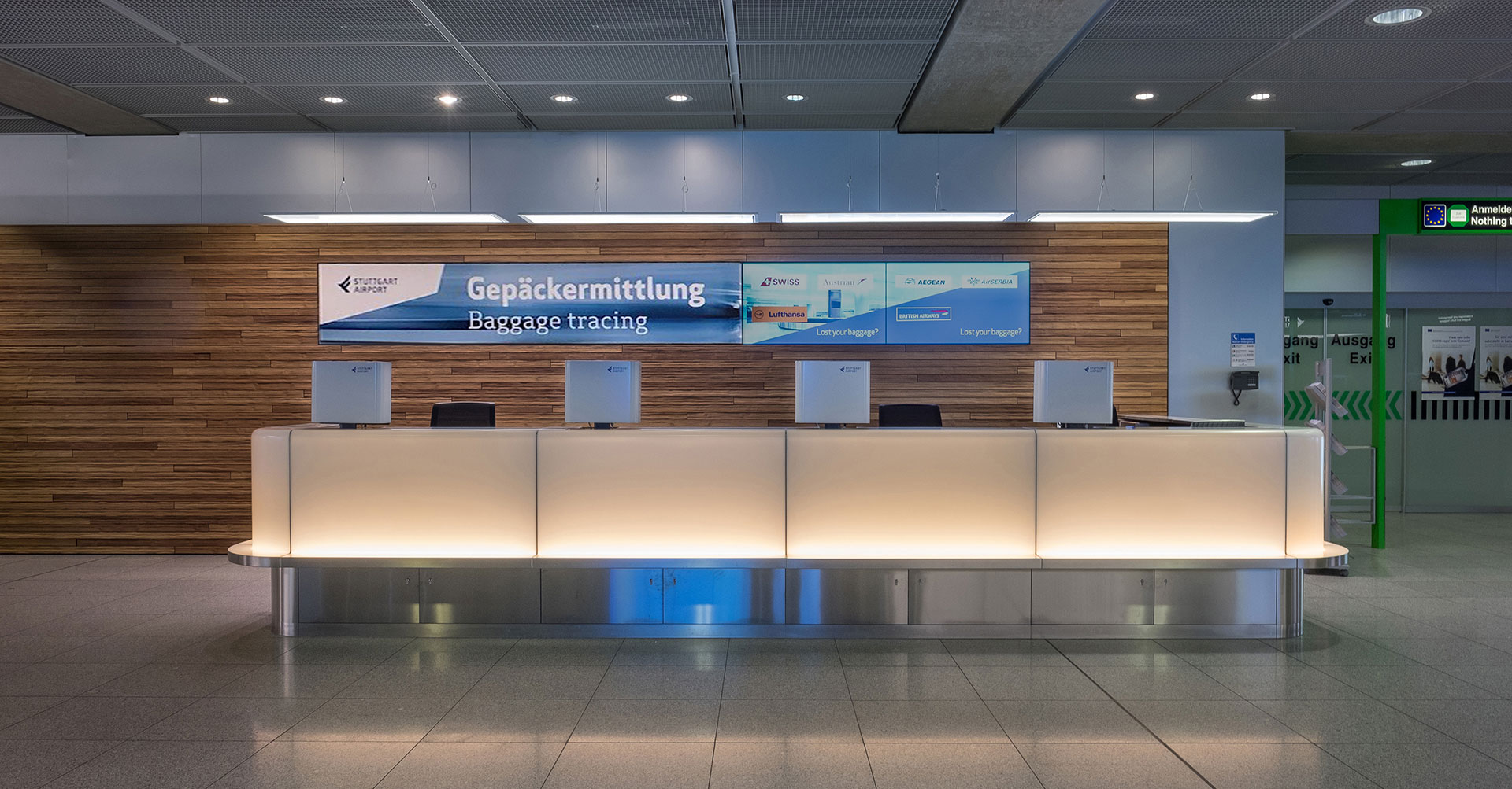 FLUGHAFEN STUTTGART: Gepäckausgabe Terminal 3 | HAUFEKONZEPT