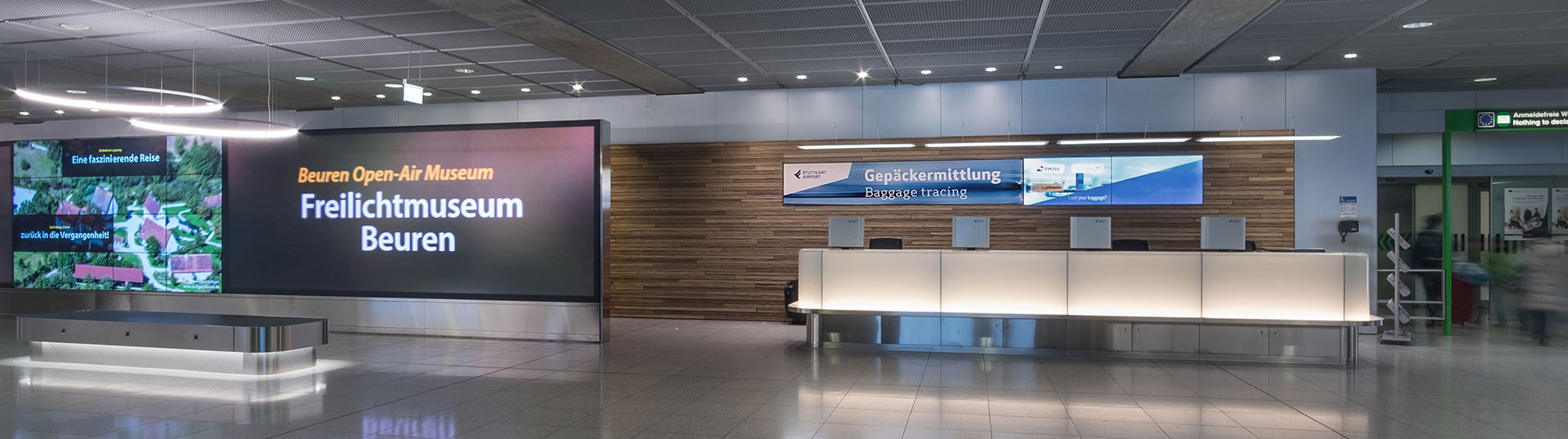 FLUGHAFEN STUTTGART: Gepäckausgabe Terminal 3 | HAUFEKONZEPT
