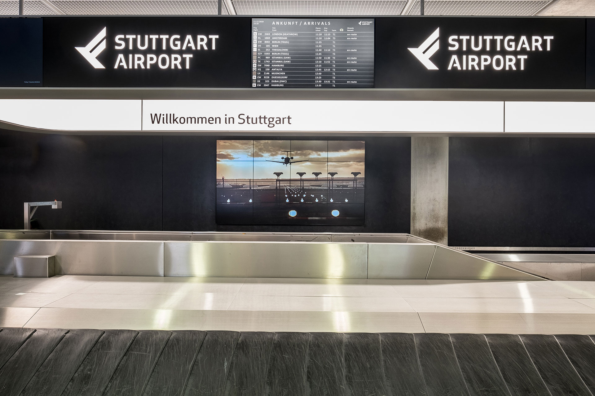 FLUGHAFEN STUTTGART: Gepäckausgabe Terminal 3 | HAUFEKONZEPT